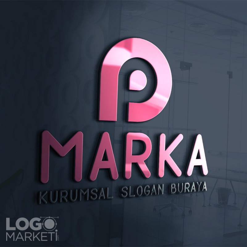P Harfi Hazır Logo Tasarımı / LM0181